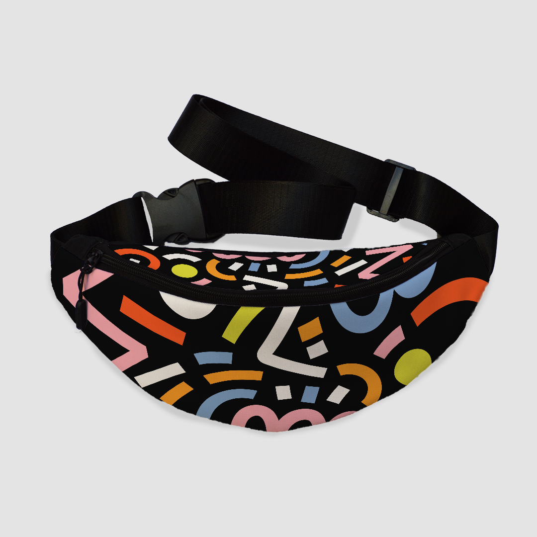 90 Memphis Fanny Pack Black – Dank N Drip