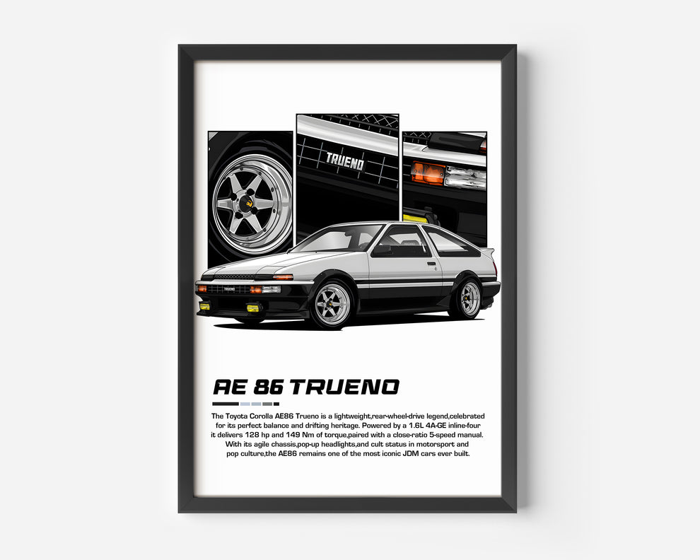 Toyota AE86 Trueno Poster – Dank N Drip