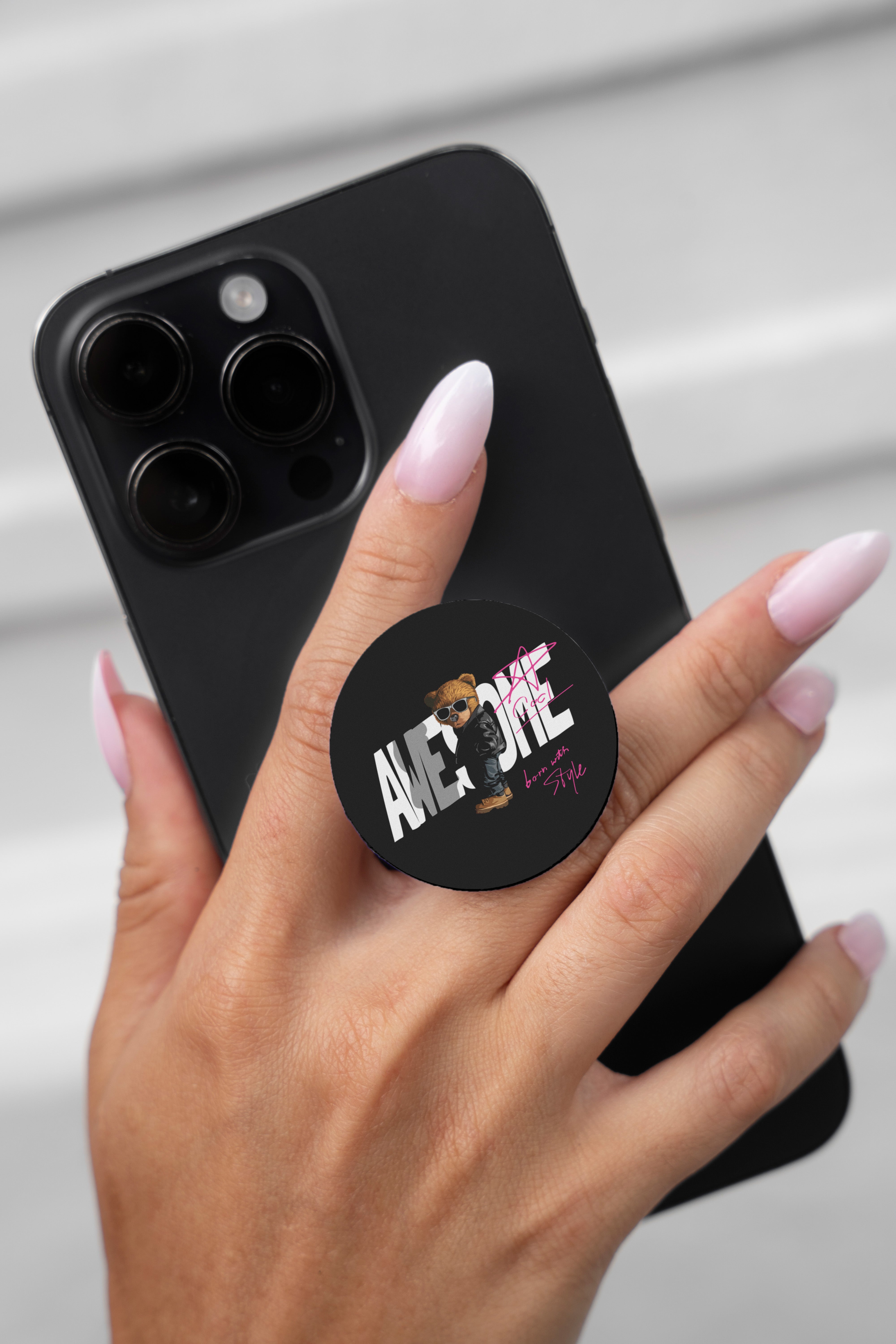 Awesome Bear Pop Socket – Dank N Drip