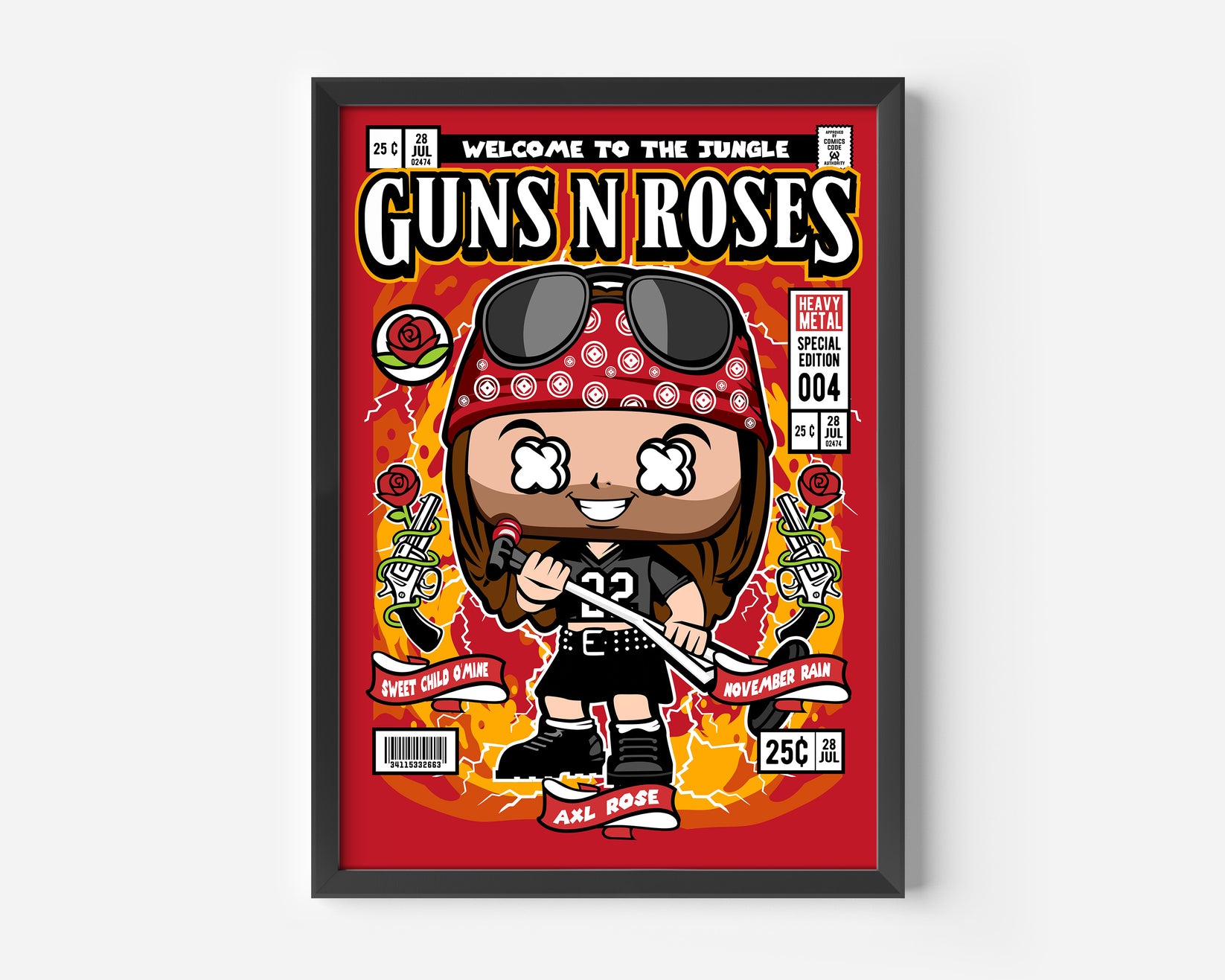 Axl Rose Pop Poster – Dank N Drip