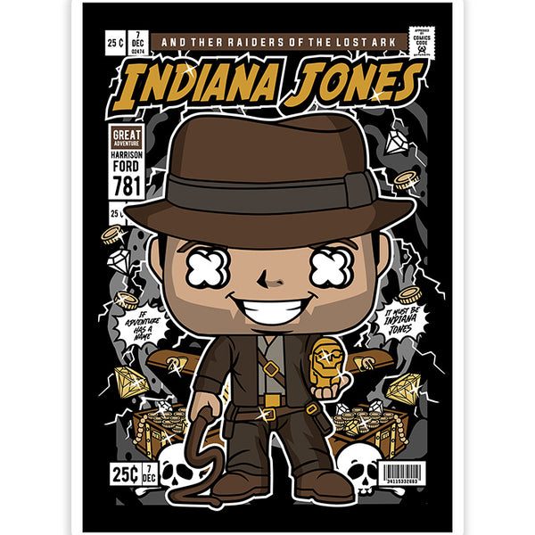 Indiana Jones pop Art Sticker – Dank N Drip