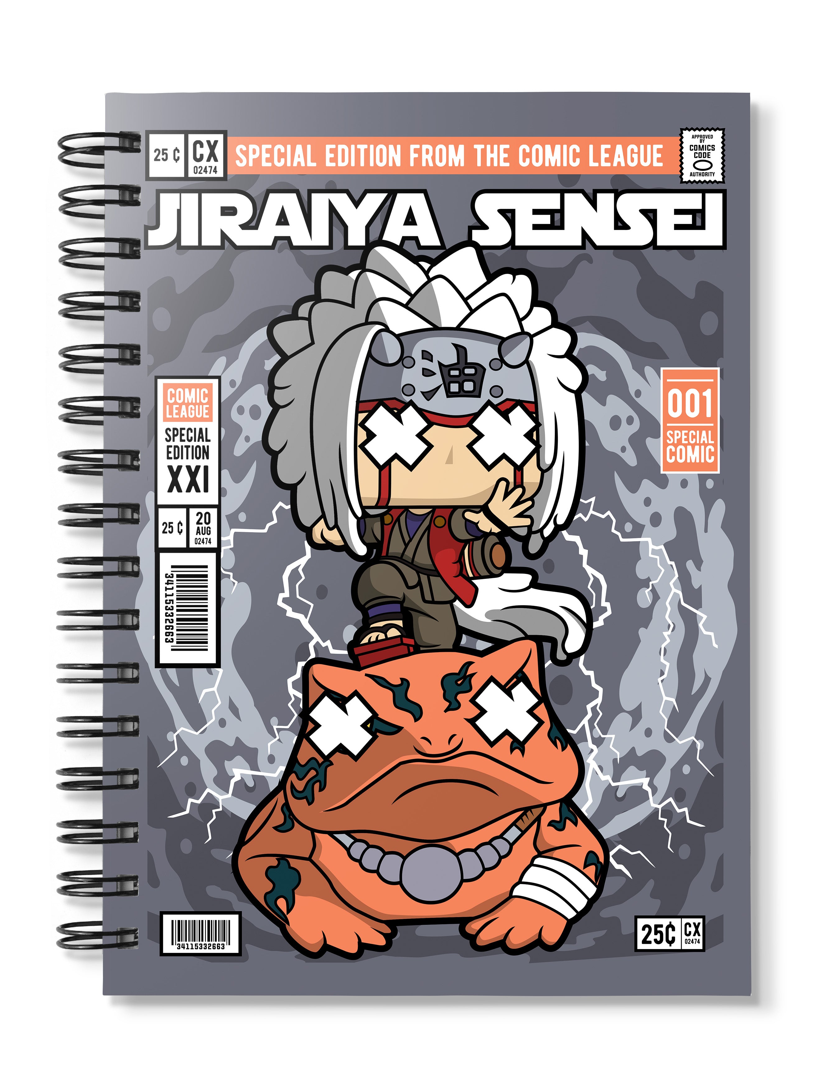 Jiraiya Sensei Naruto pop Art Notebook – Dank N Drip