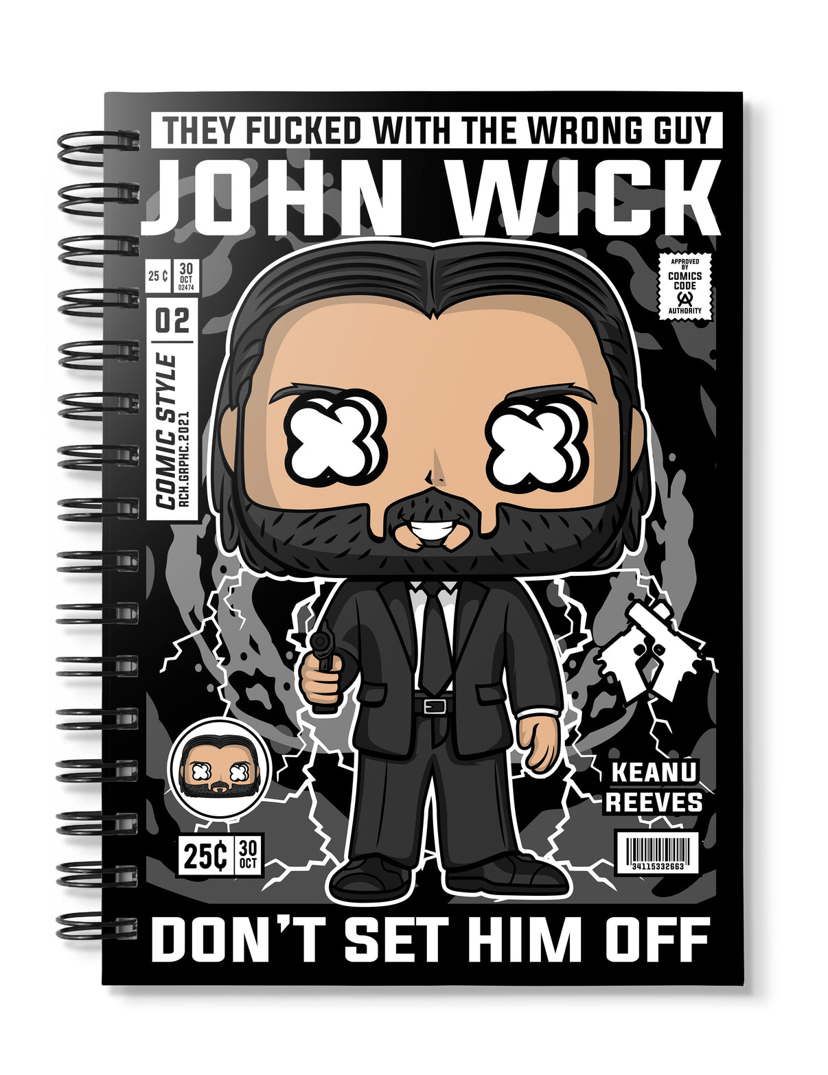 John Wick Pop Art Notebook – Dank N Drip