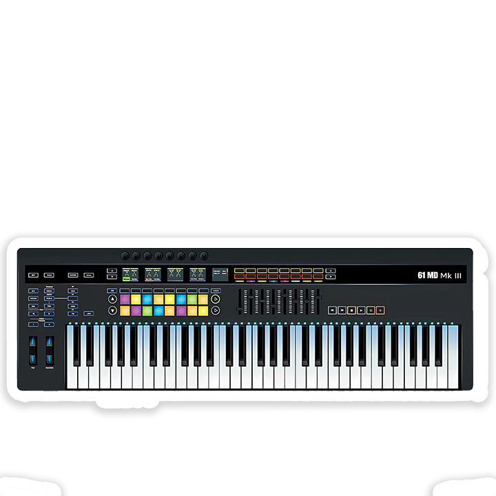 Synthesizer Midi Controller Sticker Dank N Drip