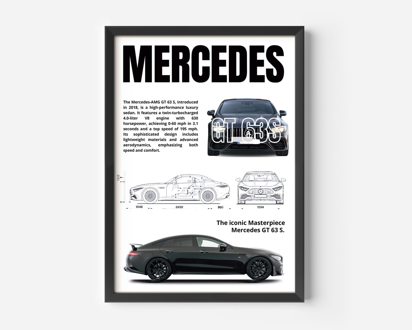 Mercedes GT 63 Poster – Dank N Drip