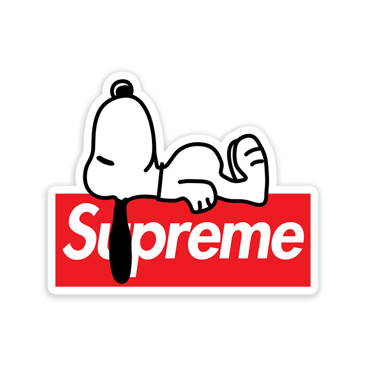 Snoopy Supreme Sticker – Dank N Drip