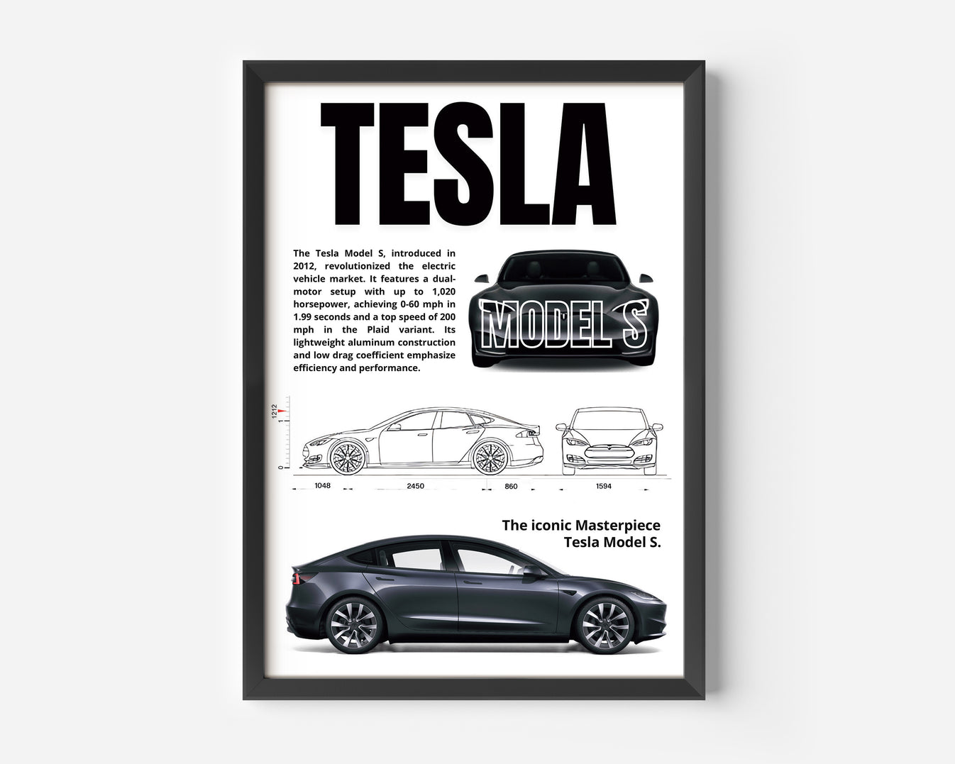 Tesla model S Poster – Dank N Drip